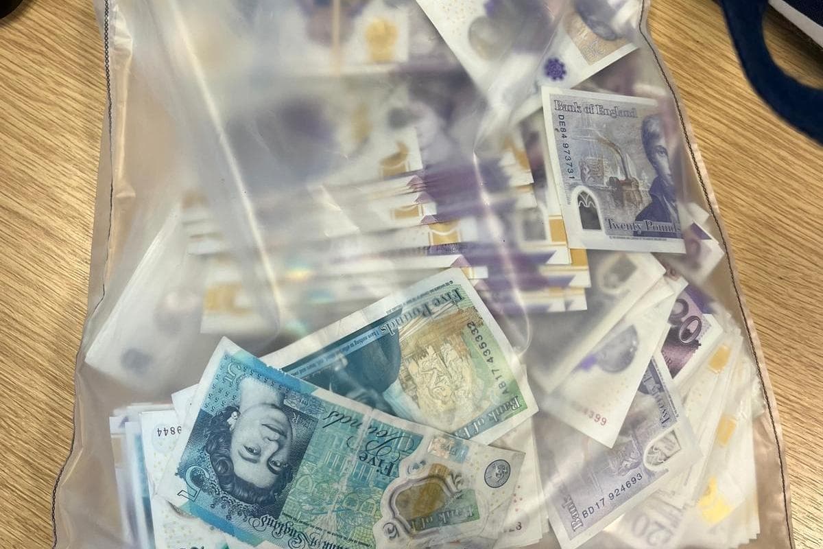 Large Quantity Of Cash Cannabis And Stolen Vehicles Seized In