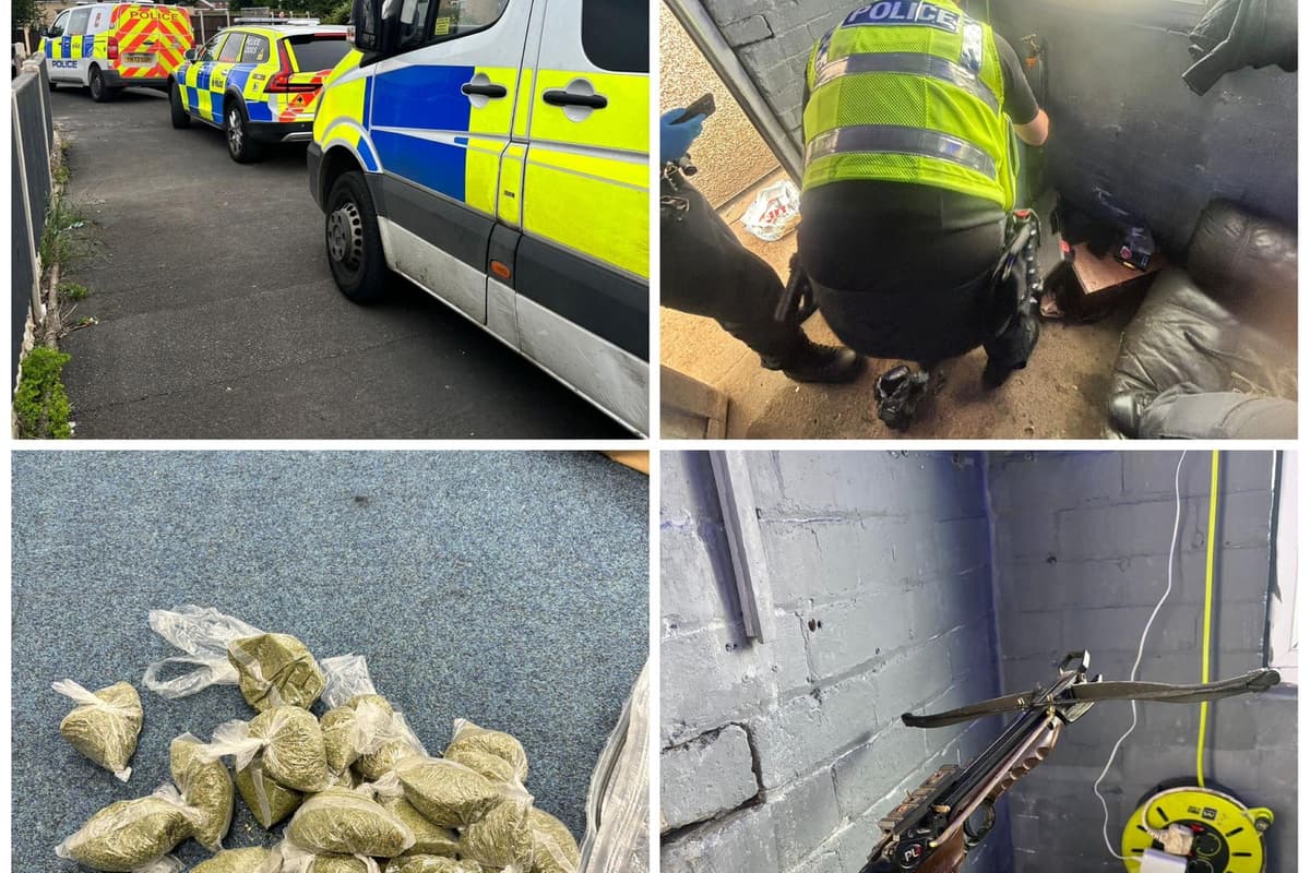 Man And Women Held As Police Find Drugs Haul And Crossbow In Doncaster