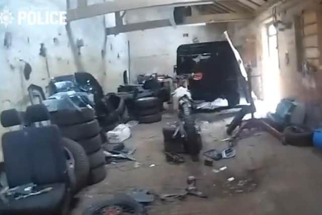 Video Stolen Cars Discovered By Officers In Doncaster Chop Shop
